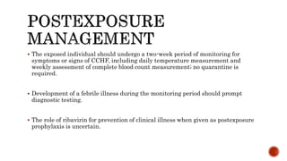 Crimean congo hemorrhagic fever(CCHF) | PPTX
