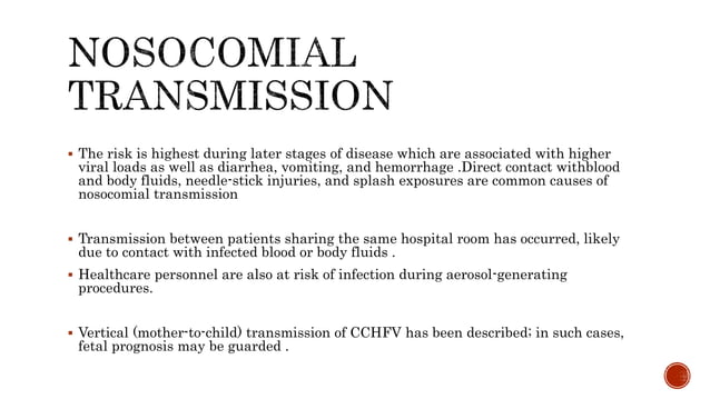 Crimean congo hemorrhagic fever(CCHF) | PPTX