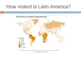 Crime, violence, and culture in latin america | PPTX