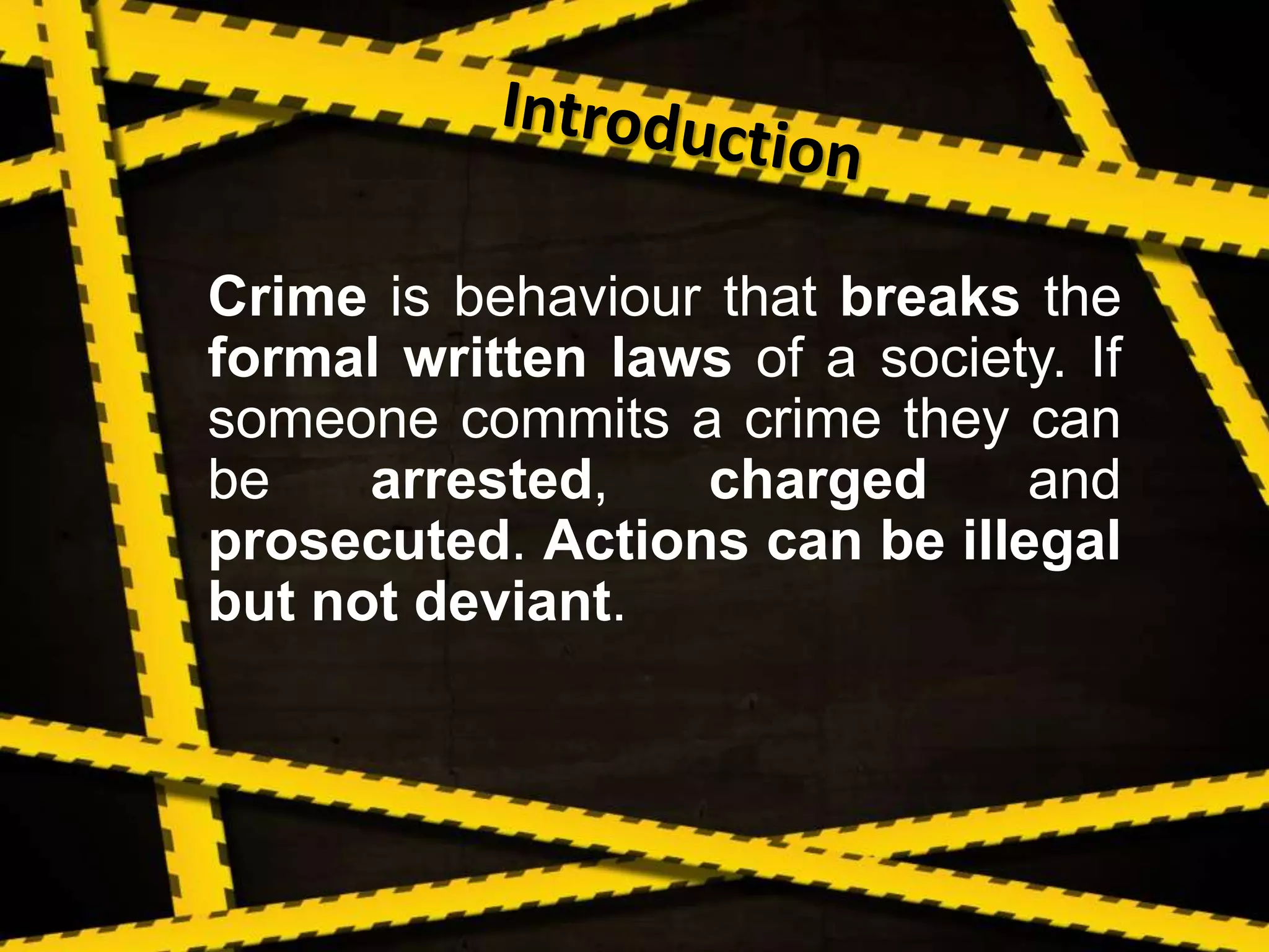 Crime and Deviance | PPTX