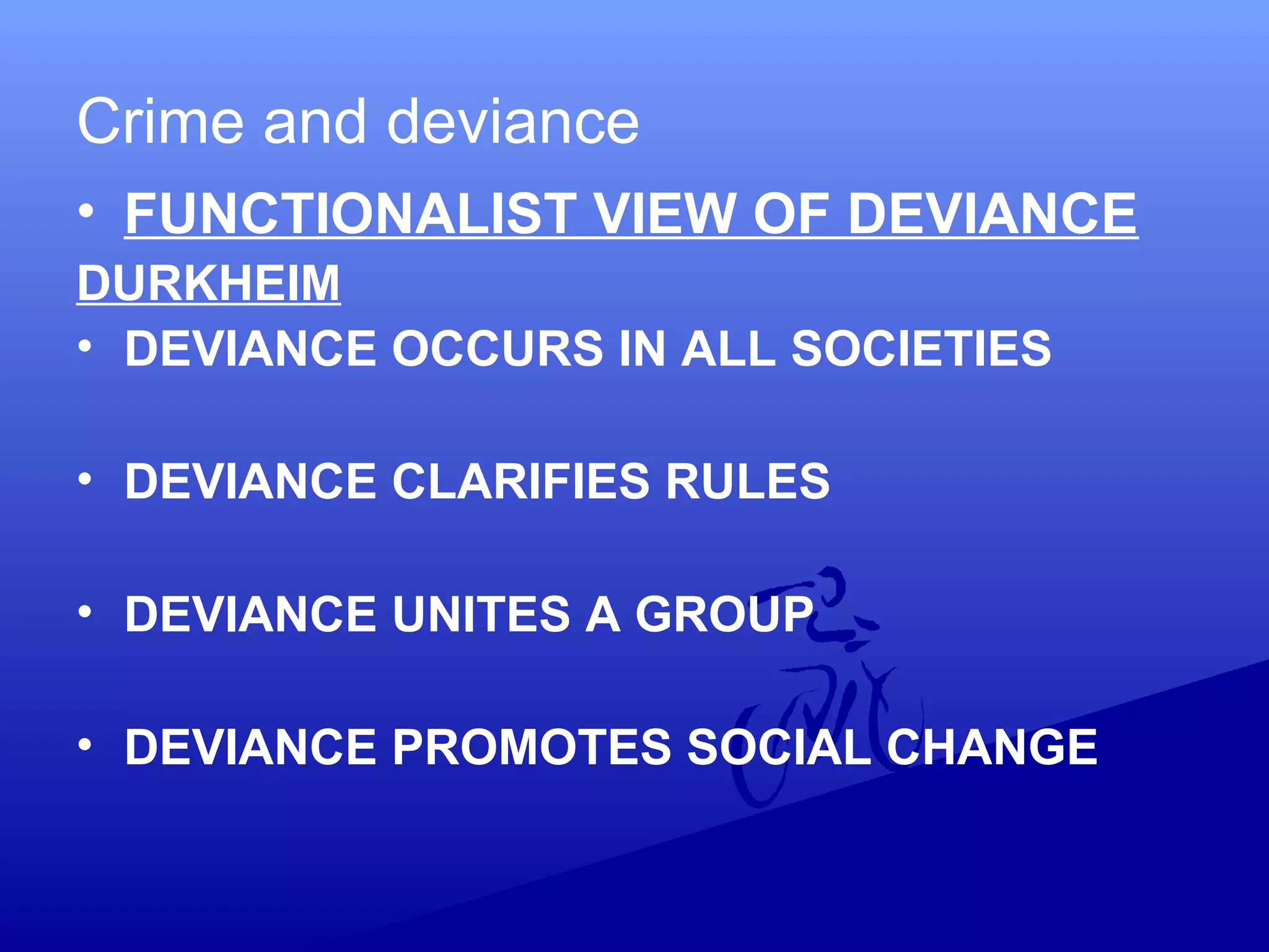 Crime and deviance | PPT | Crime & Harmful Acts to Individuals, Society ...