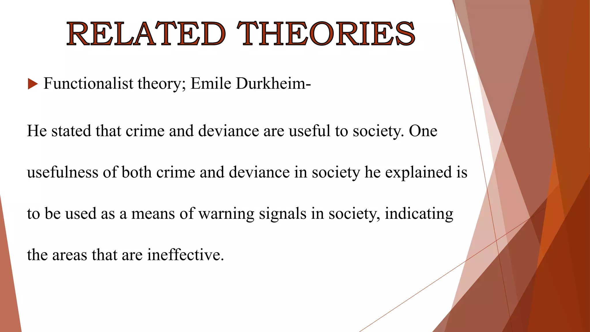 Crime and deviance sociology presentation | PPTX