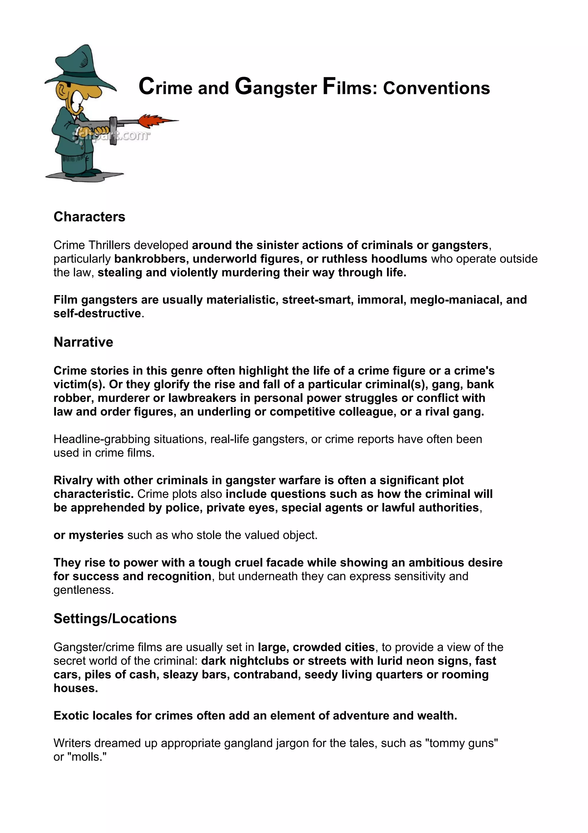 Crime and gangster films | DOC