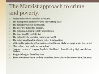 Crime and poverty presentation (exam) | PPTX