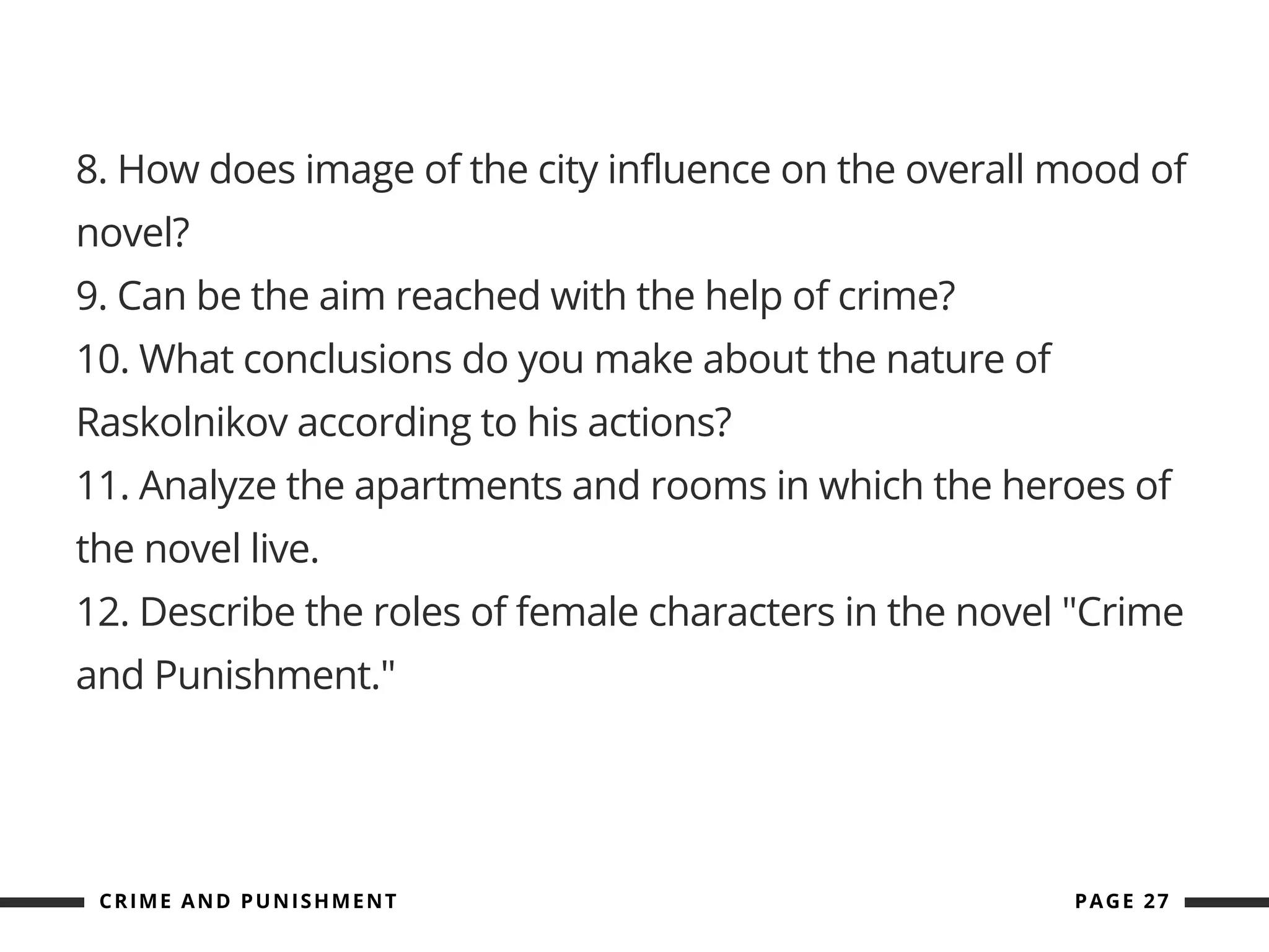 «Crime and Punishment» Book Review | PPT