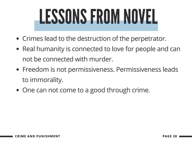 «Crime and Punishment» Book Review | PPT
