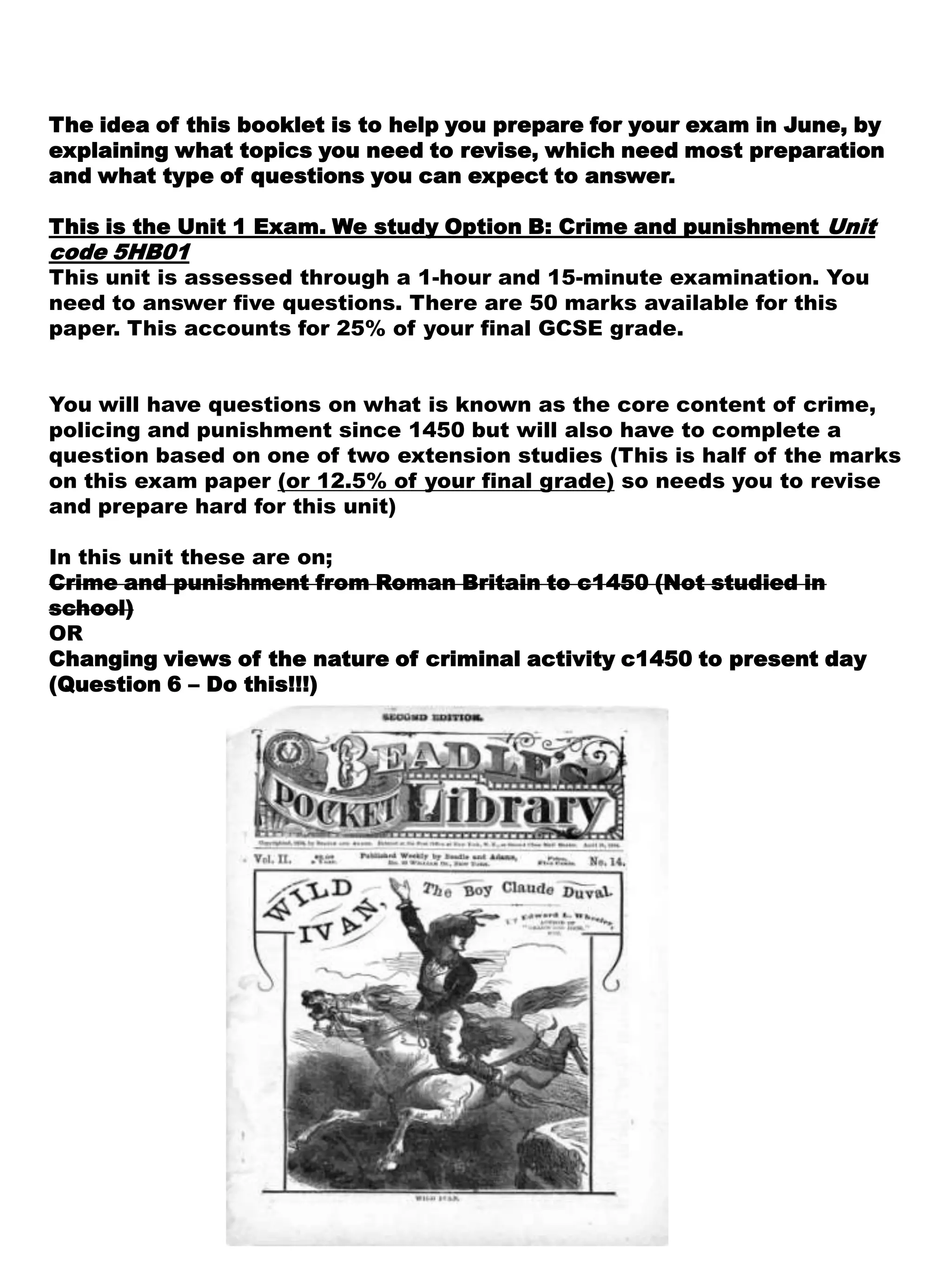 Crime and punishment course guide | PPTX