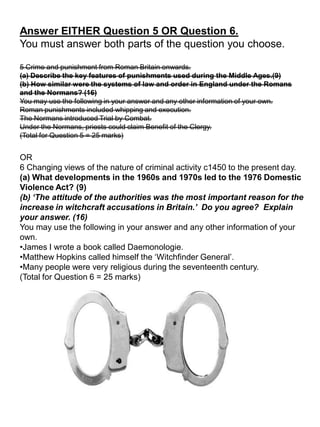 Crime and punishment course guide | PPTX