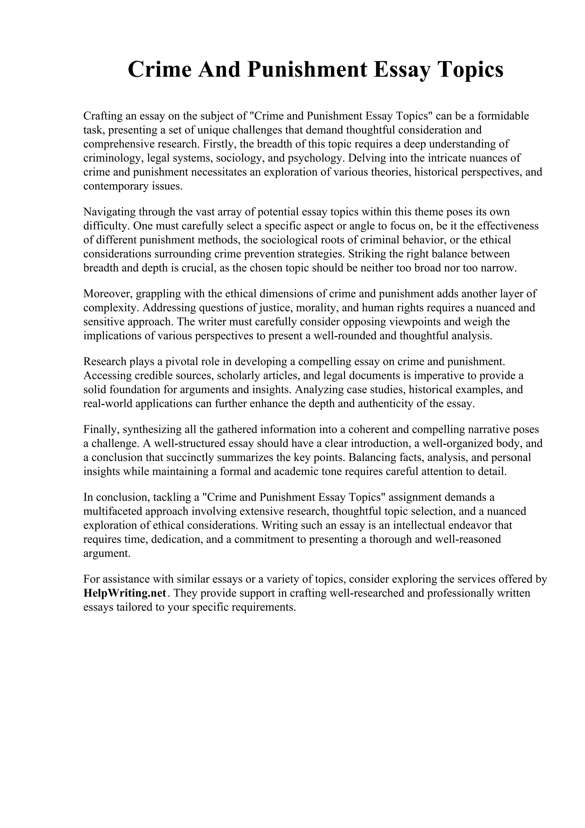 Crime And Punishment Essay Topics.pdf