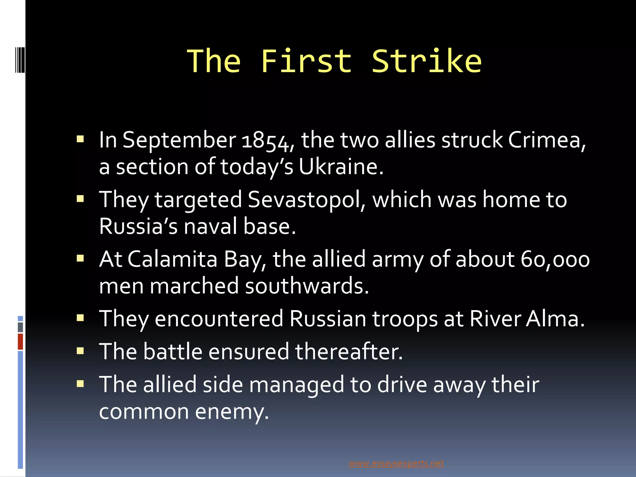 Crimean war timeline | PPTX | War and Conflicts
