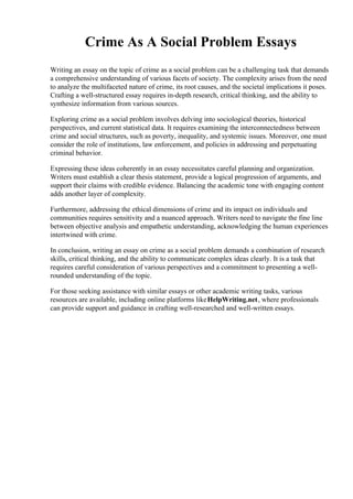 Crime As A Social Problem Essays.pdf