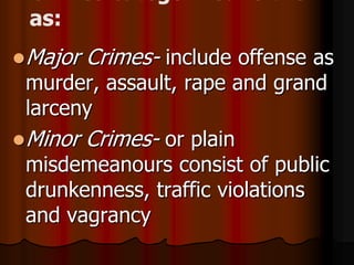 Crime definition | PPTX