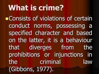 Crime definition | PPT