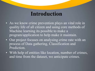 Crime Detection | PPTX