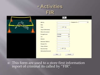 Crime file system | PPTX