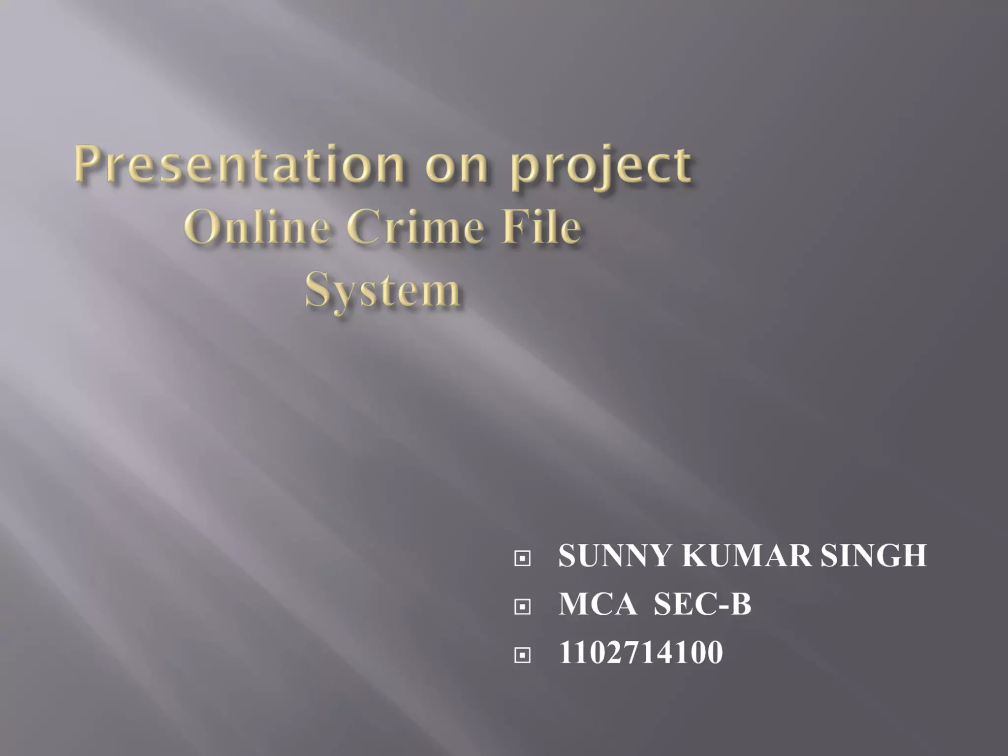 Crime filterd(ppt) | PPT
