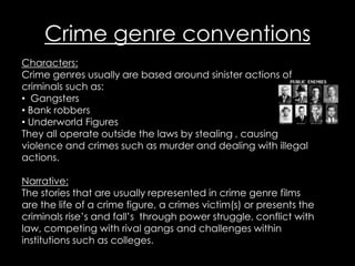 Crime genre | PPTX