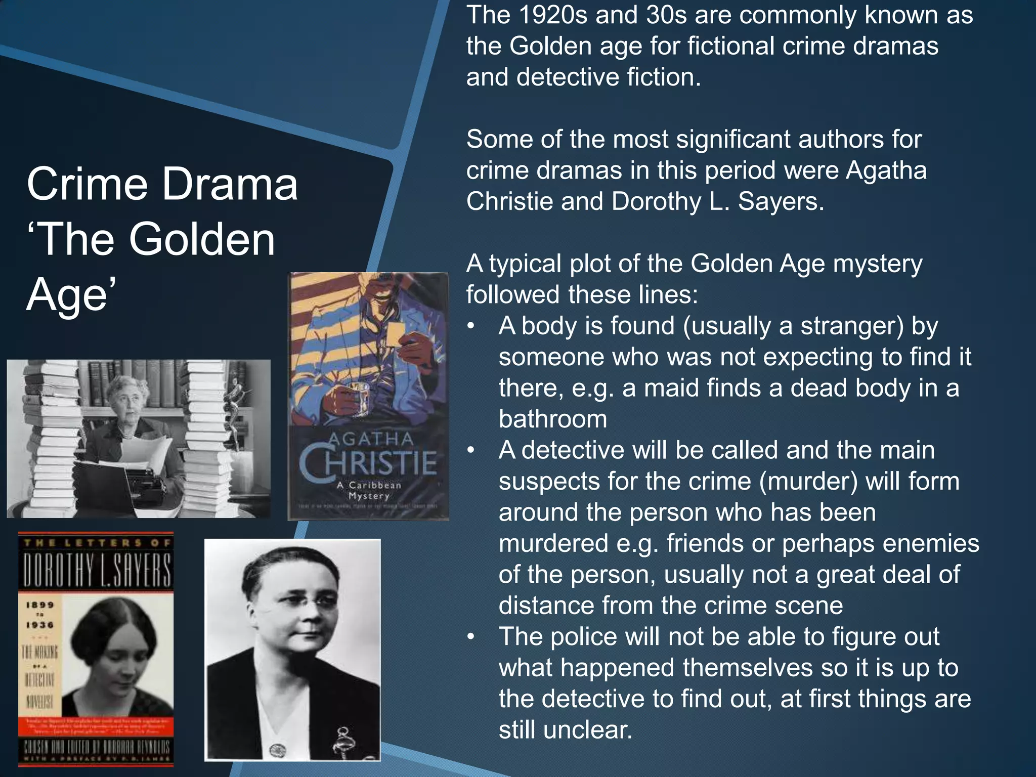 Crime genre history | PPTX