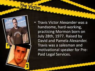 Crime investigation- Jodi Arias and Alexandar | PPTX
