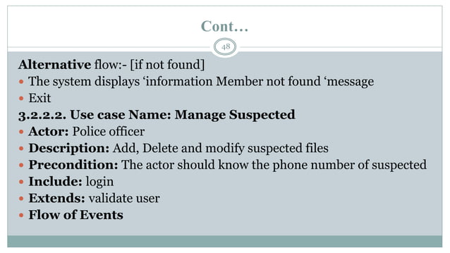 Crime Management System final year project | PPTX