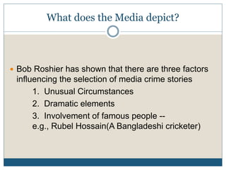 Crime,media & criminology | PPTX