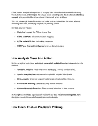 Crime Pattern Analysis: Turning Historical Data into Actionable ...