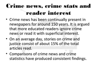 Crime news- criminology university | PPT