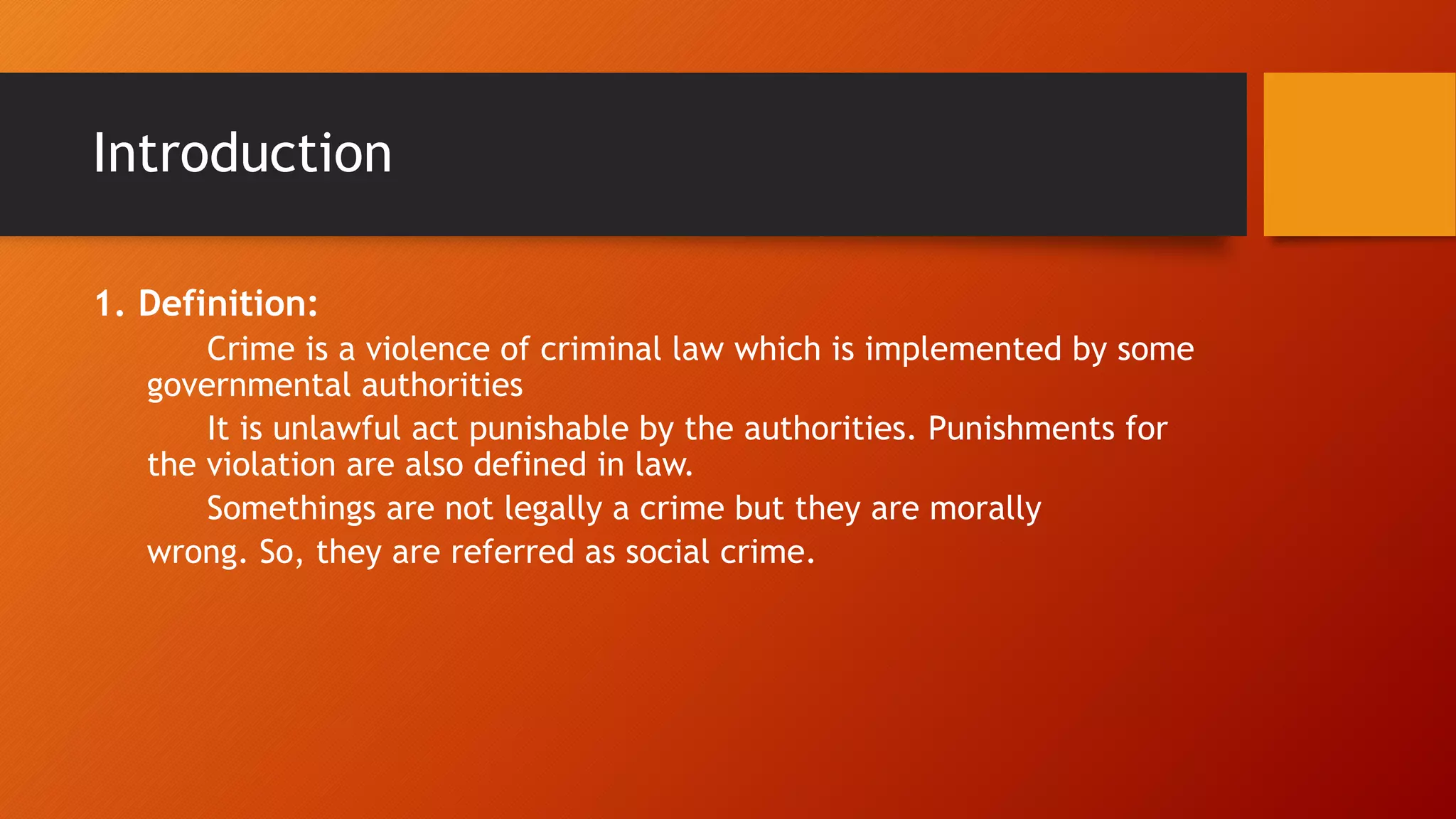 Crime presentation | PPTX