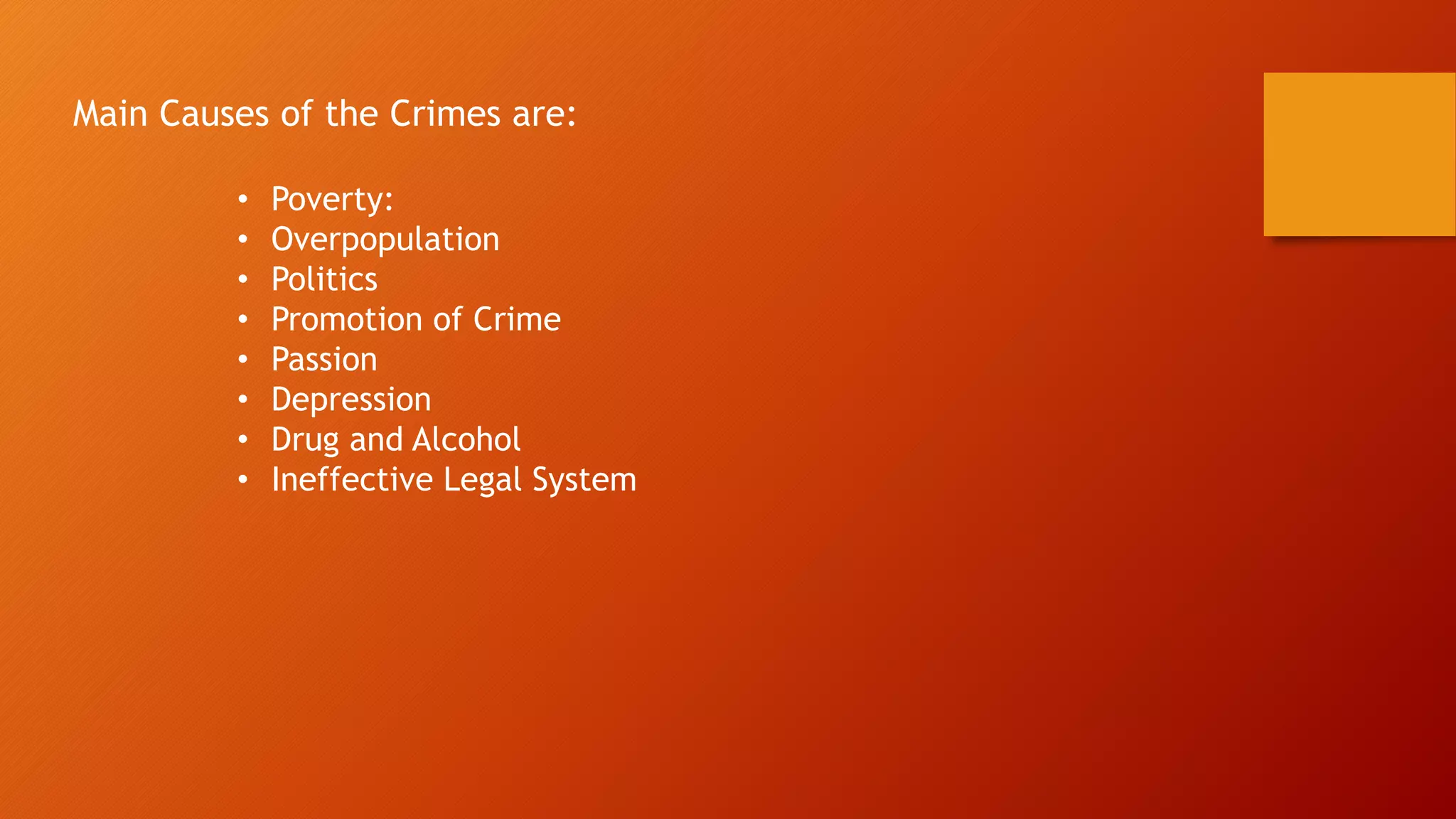 Crime presentation | PPTX