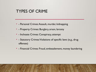 Crime: A sociological Preview for Nurses | PPT