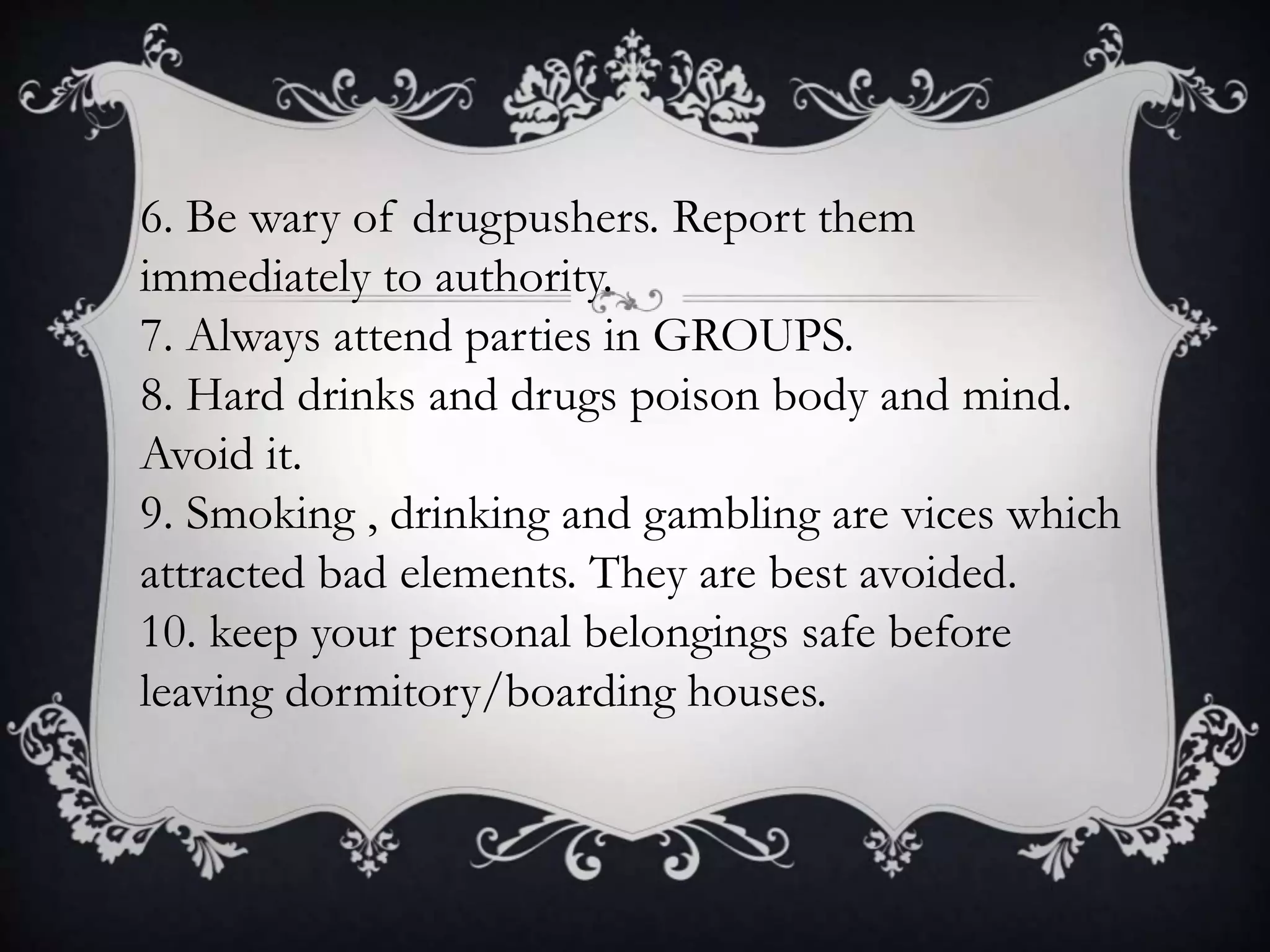 Crime prevention, Tips for Filipino Citezen | PPTX