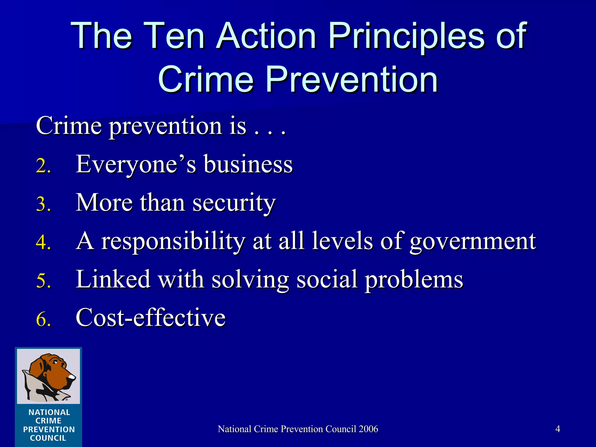 Crime Prevention and Community Preparedness | PPT