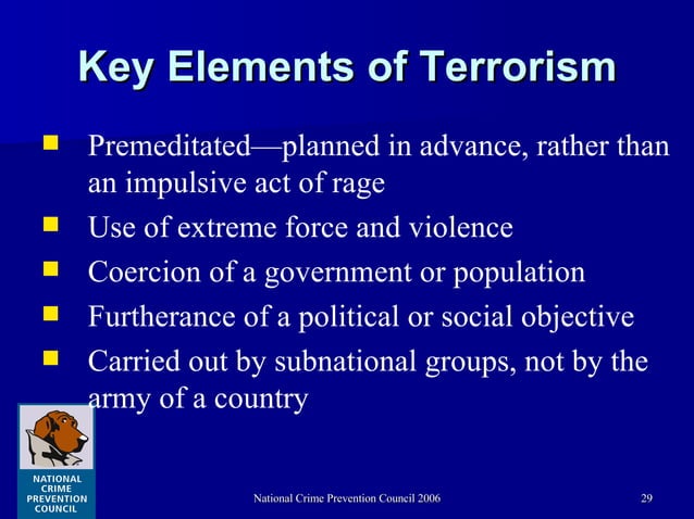 Crime Prevention and Community Preparedness | PPT