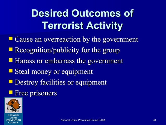 Crime Prevention and Community Preparedness | PPT