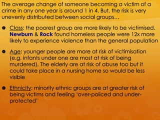 Crime, Prevention & Victims | PPTX