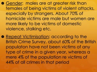 Crime, Prevention & Victims | PPTX