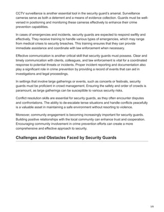 Crime Prevention Strategies How Security Guards Can Make a Difference ...
