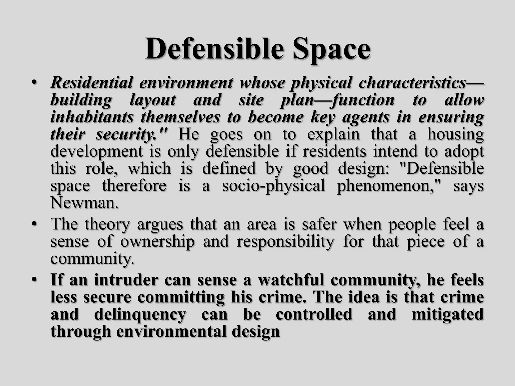 Crime prevention through environmental design I | PPTX