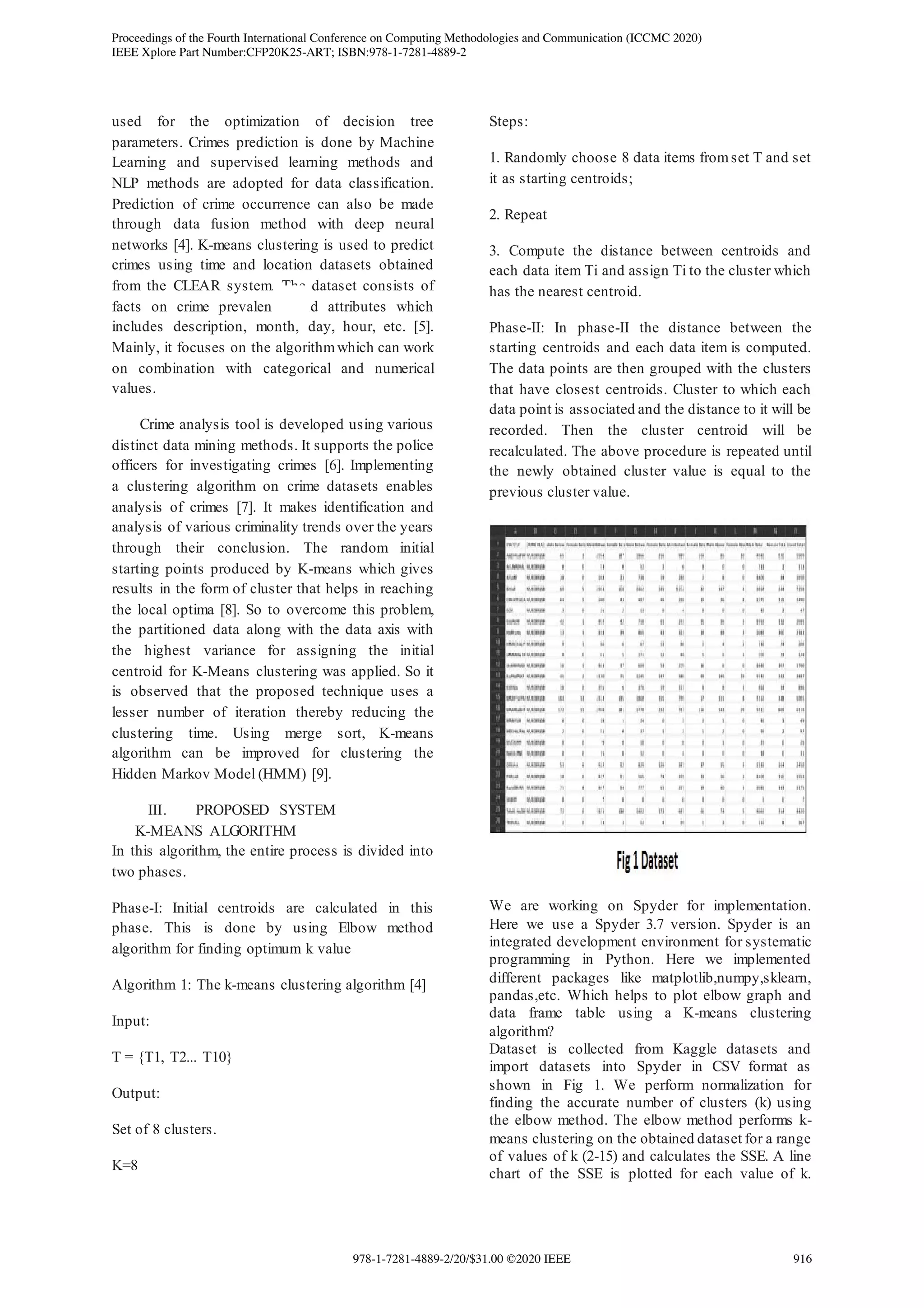 crime rate pridicition using k-means.pdf | Crime & Harmful Acts to Individuals, Society & Human ...