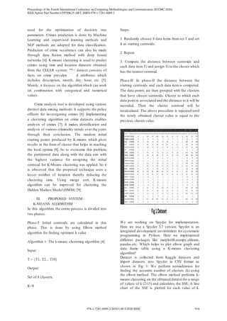 crime rate pridicition using k-means.pdf | Crime & Harmful Acts to Individuals, Society & Human ...