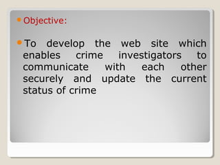 Crime record | PPT