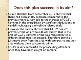 Crime reduction initiatives cctv | PPTX