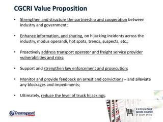 Crime risk management across the consumer goods value chain | PPT