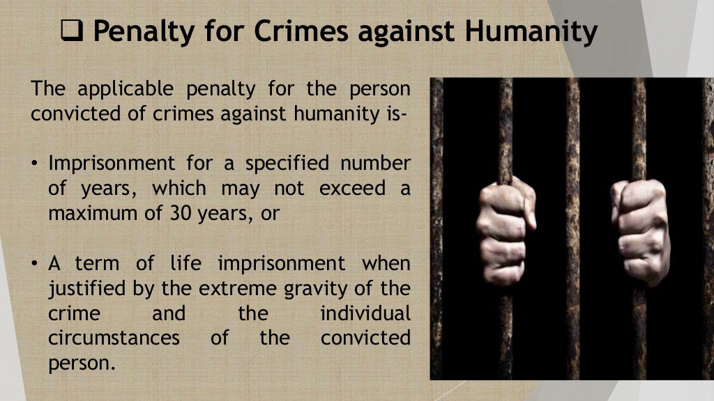 Crimes Against Humanity