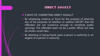 Crimes against public order | PPTX