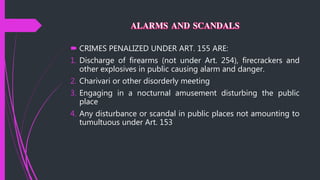 Crimes against public order | PPTX