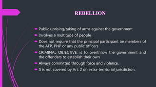 Crimes against public order | PPTX