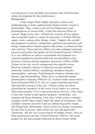 Crimes and Insecurity in the cityNameProfessor.docx