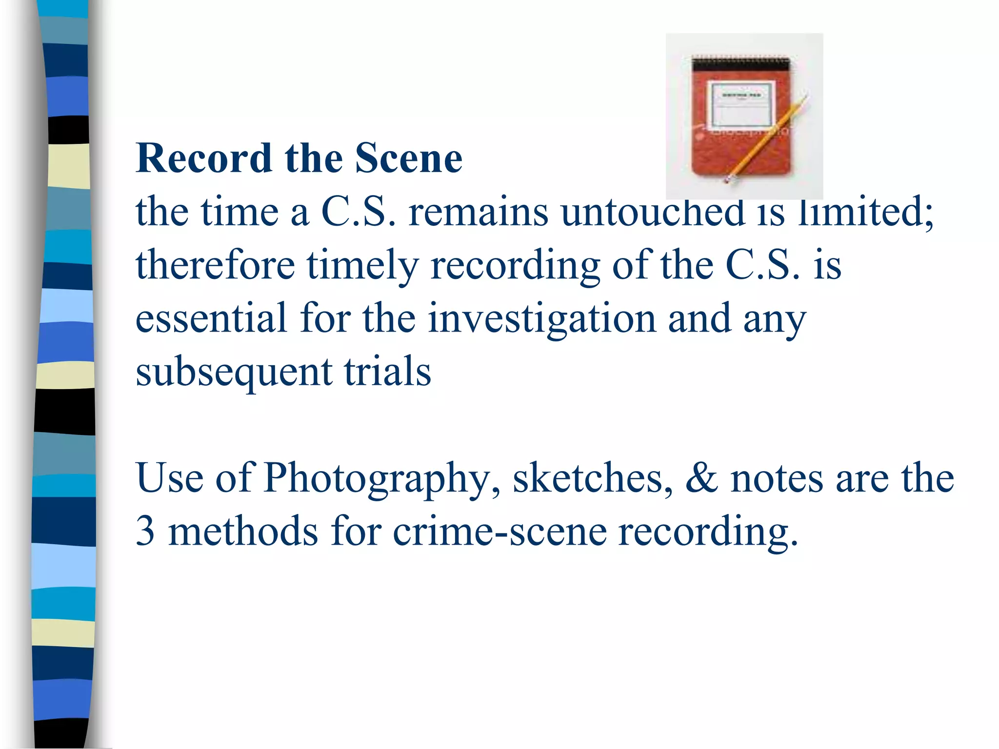 Crime Scenc Investigation Evidence Collection | PPTX