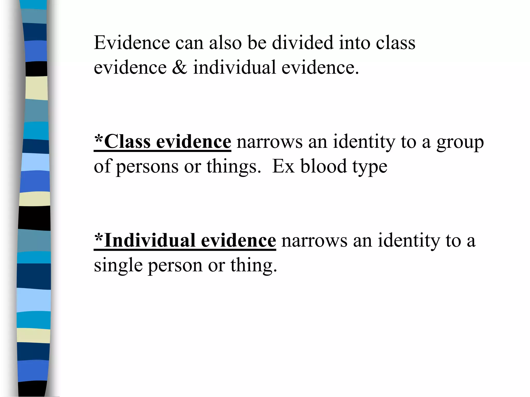 Crime Scenc Investigation Evidence Collection | PPTX